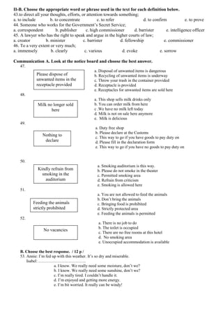 State exam test a in ub | DOCX