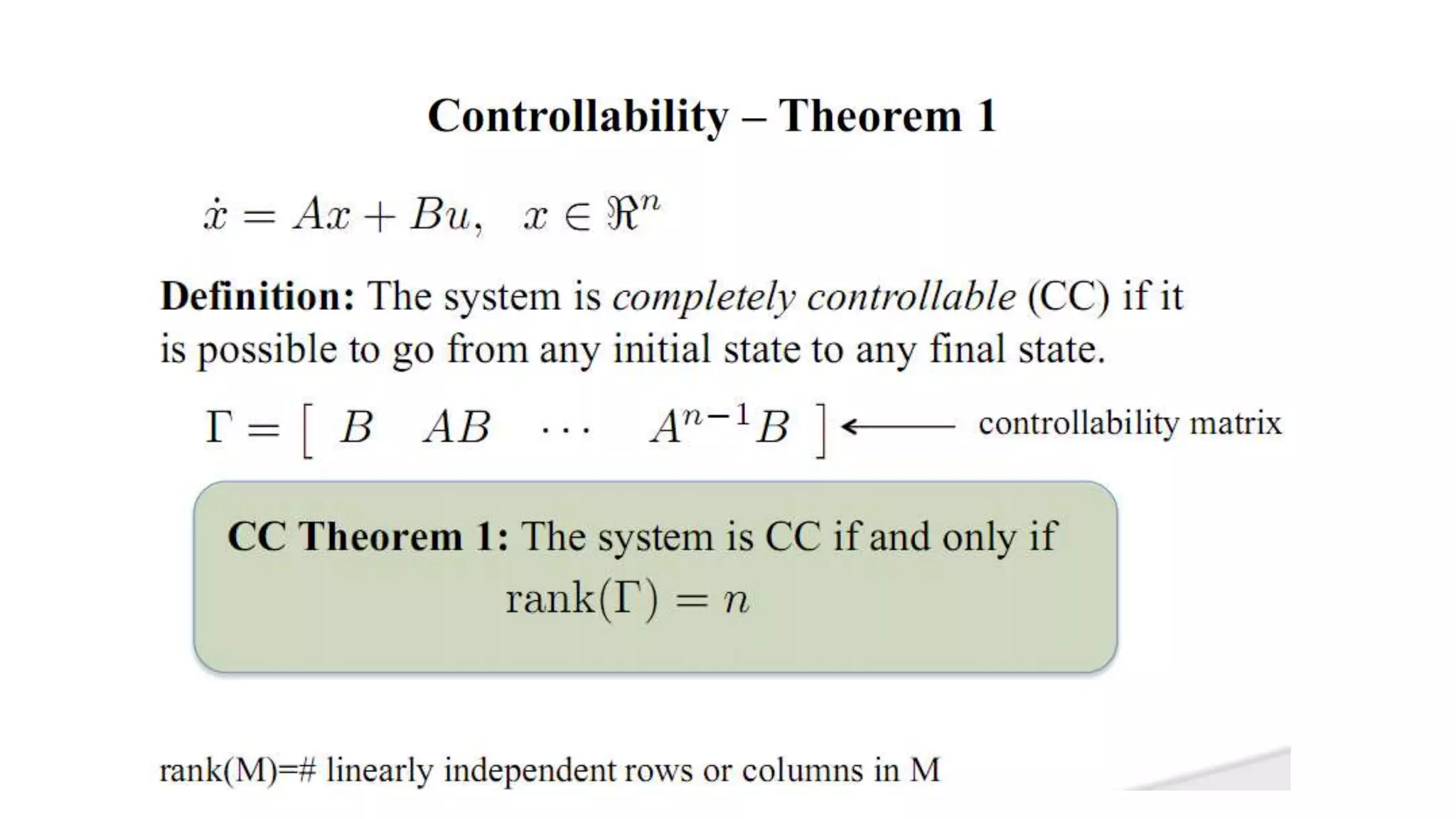 State feedback control | PPTX | Science