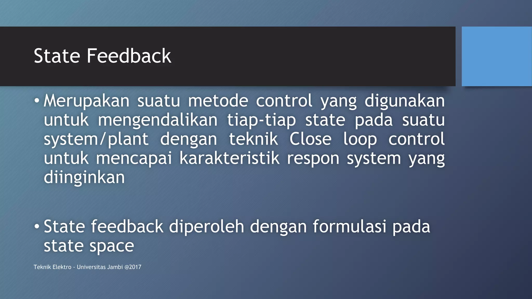 State feedback controller | PDF