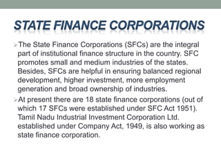 State finance corporations | PPTX