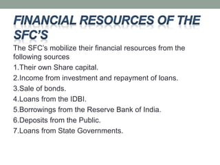 State finance corporations | PPTX