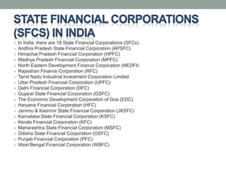 State finance corporations | PPTX