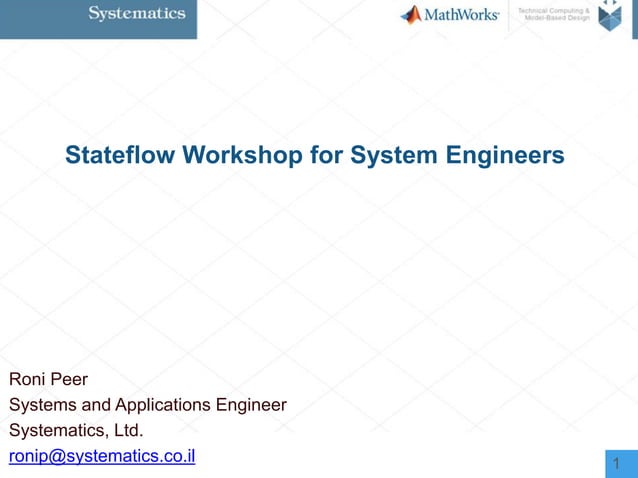 Simulink Stateflow Workshop Pdf