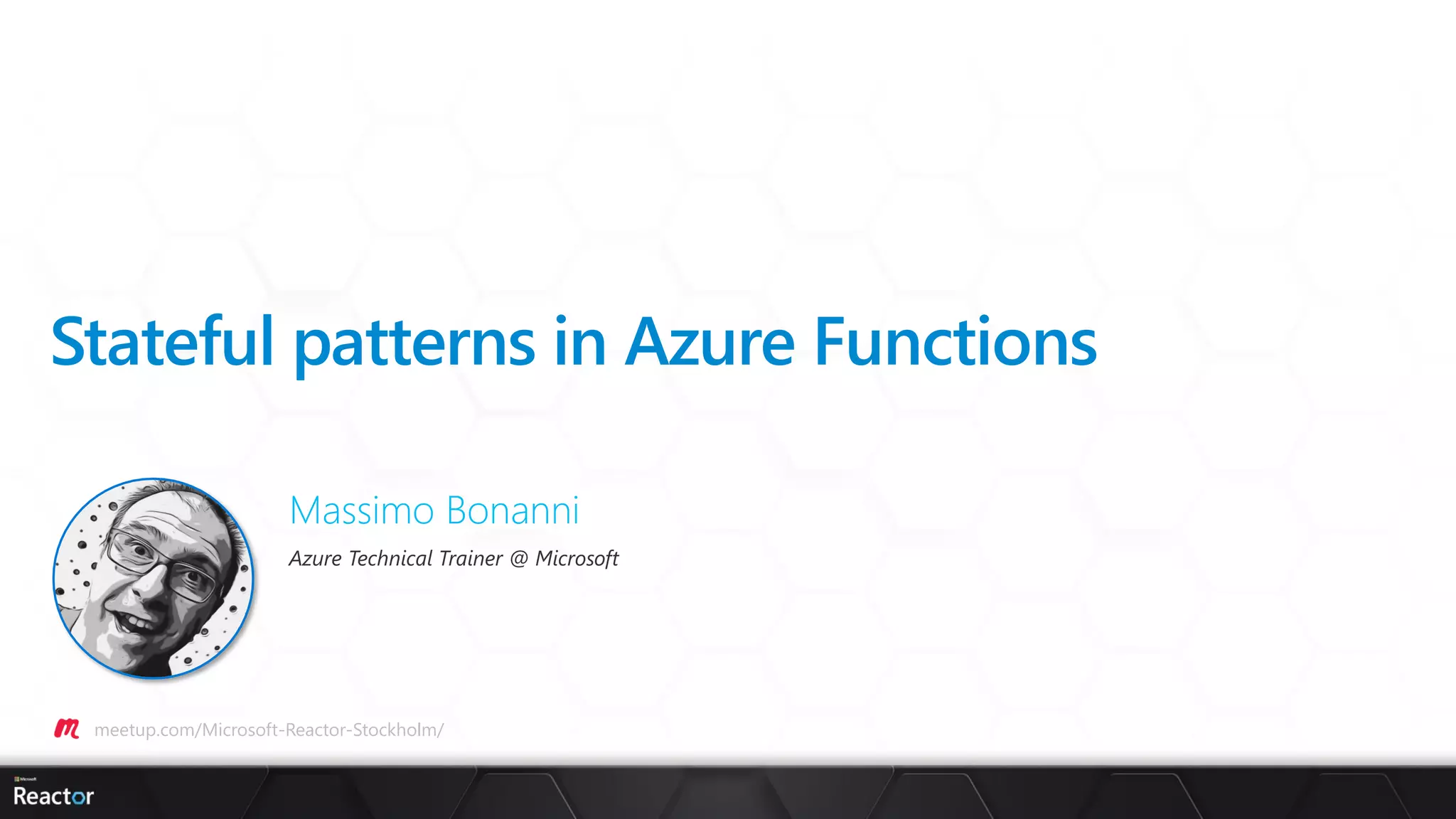 Stateful patterns in Azure Functions | PDF