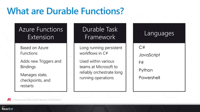 Stateful patterns in Azure Functions | PDF