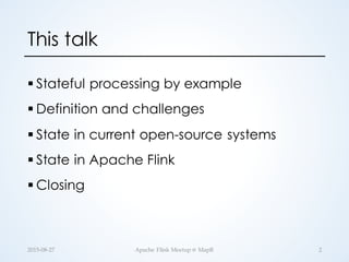 Stateful Distributed Stream Processing | PDF