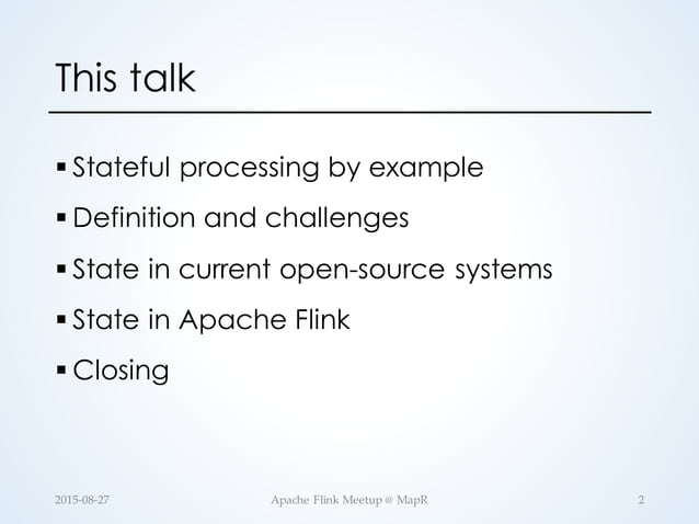 Stateful Distributed Stream Processing | PDF