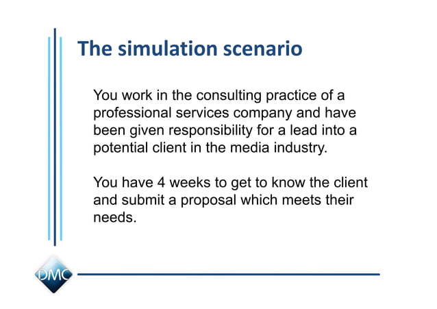 Stategic sales simulation dmc mar 17 | PPT | Free Download
