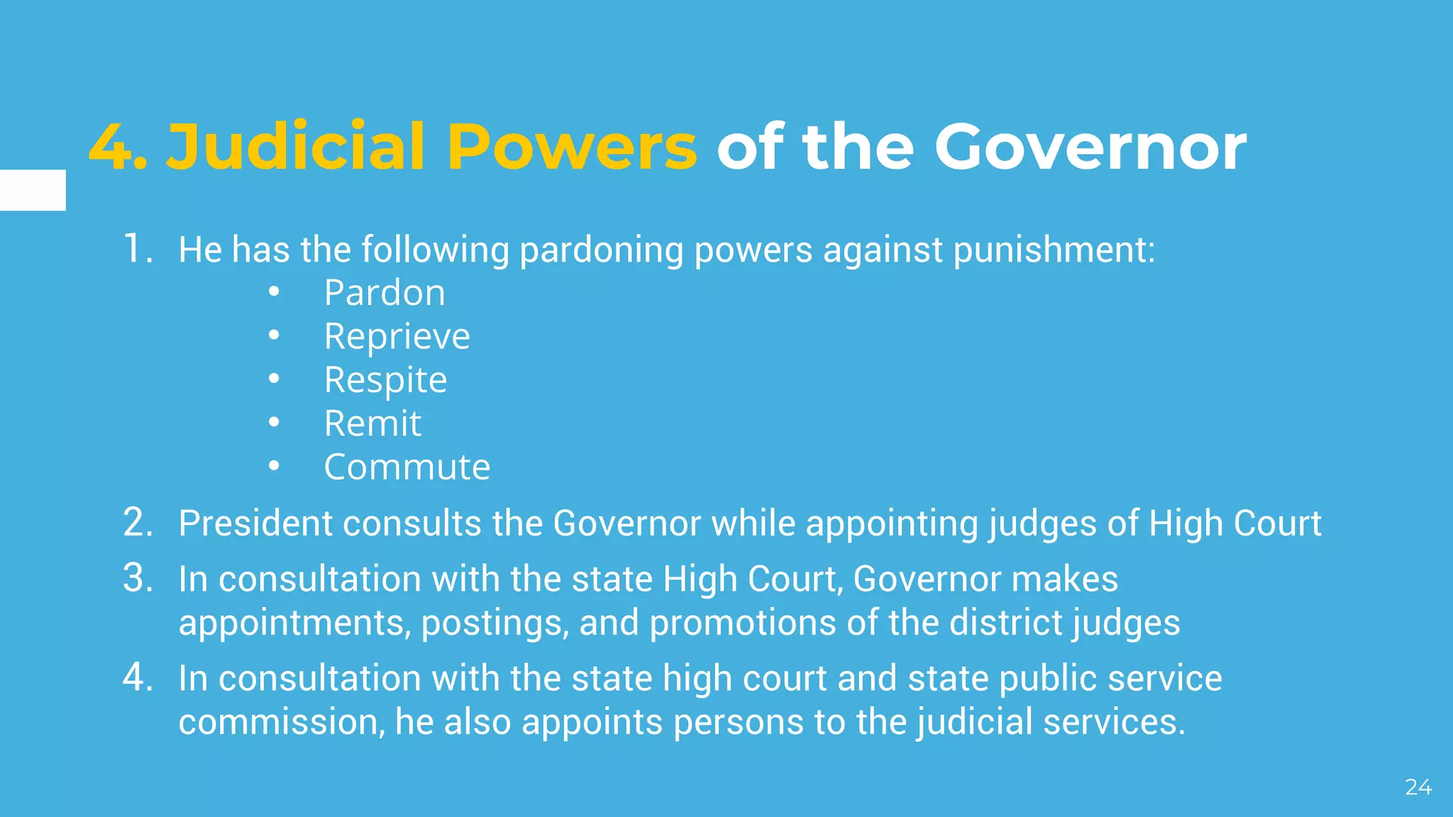 Governor - Powers and Functions | PDF