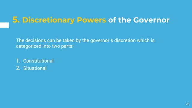 Governor - Powers and Functions | PDF | Law