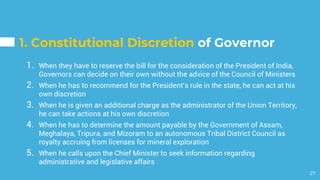 Governor - Powers and Functions | PDF