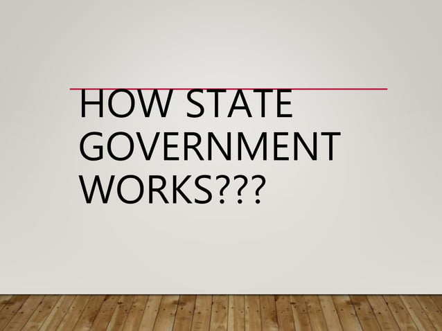 State government ch3 civics | PPTX