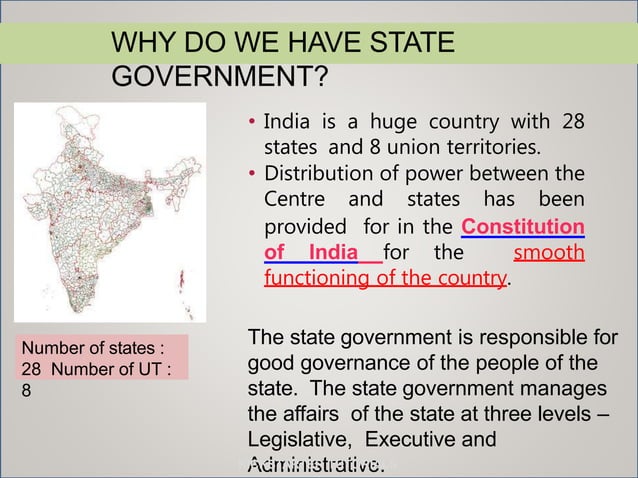 State government ch3 civics | PPTX
