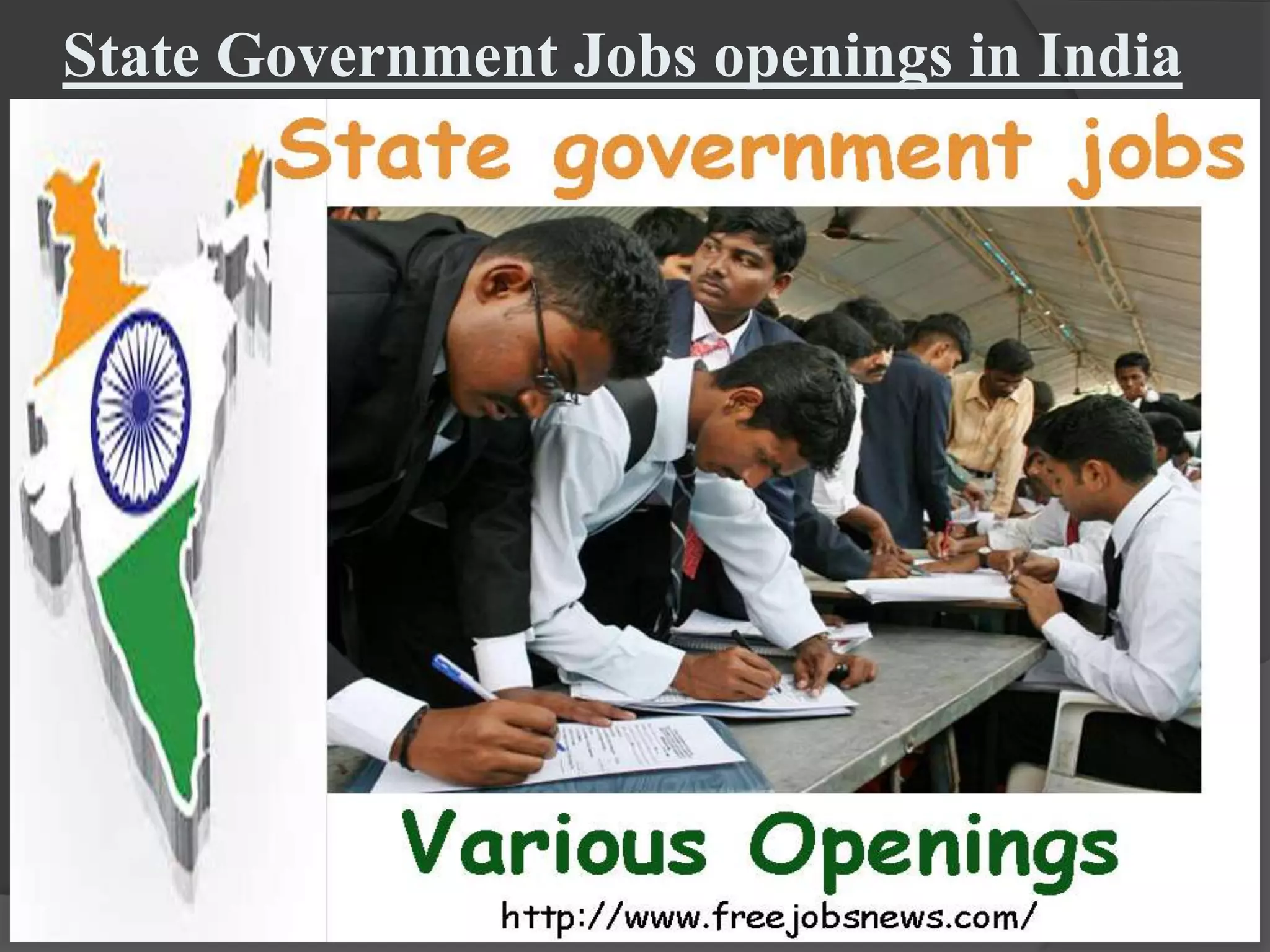 State government jobs openings in india | PPTX