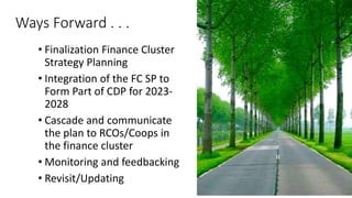 Strategy-Map for Cooperatives Finance Cluster | PPT