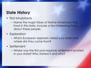 State History Report Presentation | PPT
