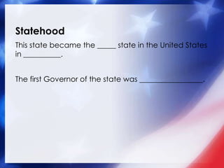 State History Report Presentation | PPTX