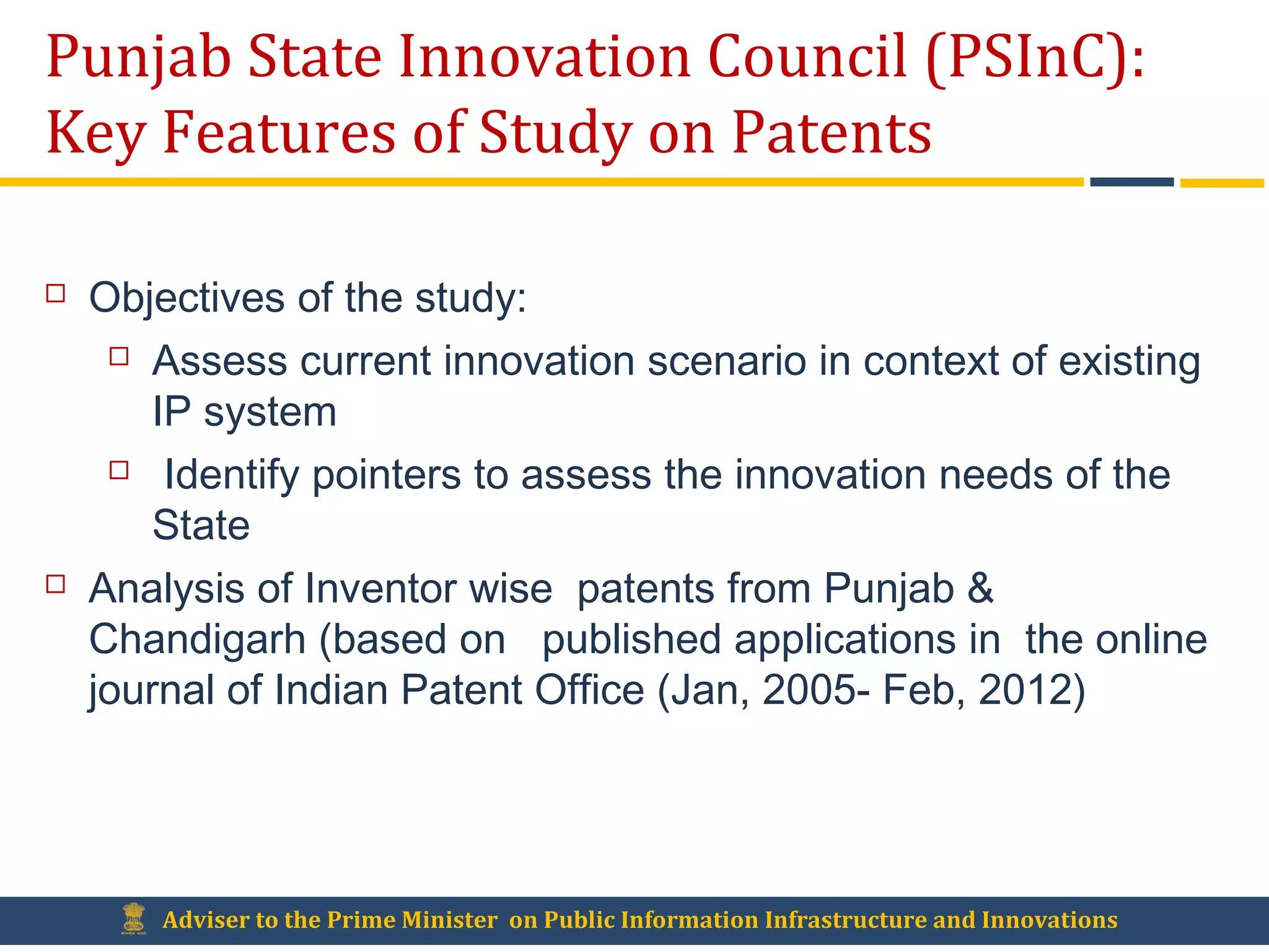 Building the Innovation Eco-system Role of NInC and SInCs | PPT