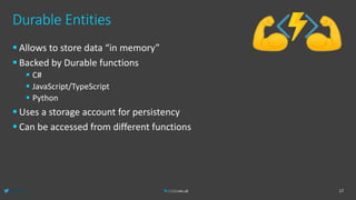 State in stateless serverless functions - Alex Pshul | PPTX