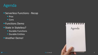 State in stateless serverless functions - Alex Pshul | PPTX