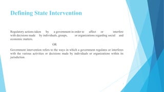 State intervention & political institution | PPT