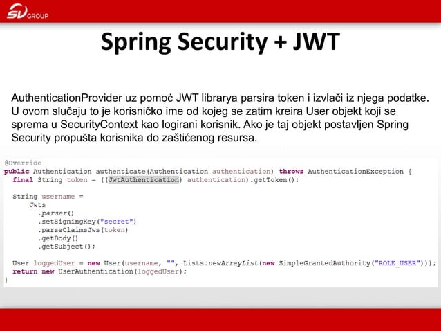 Java & JWT Stateless authentication | PPTX