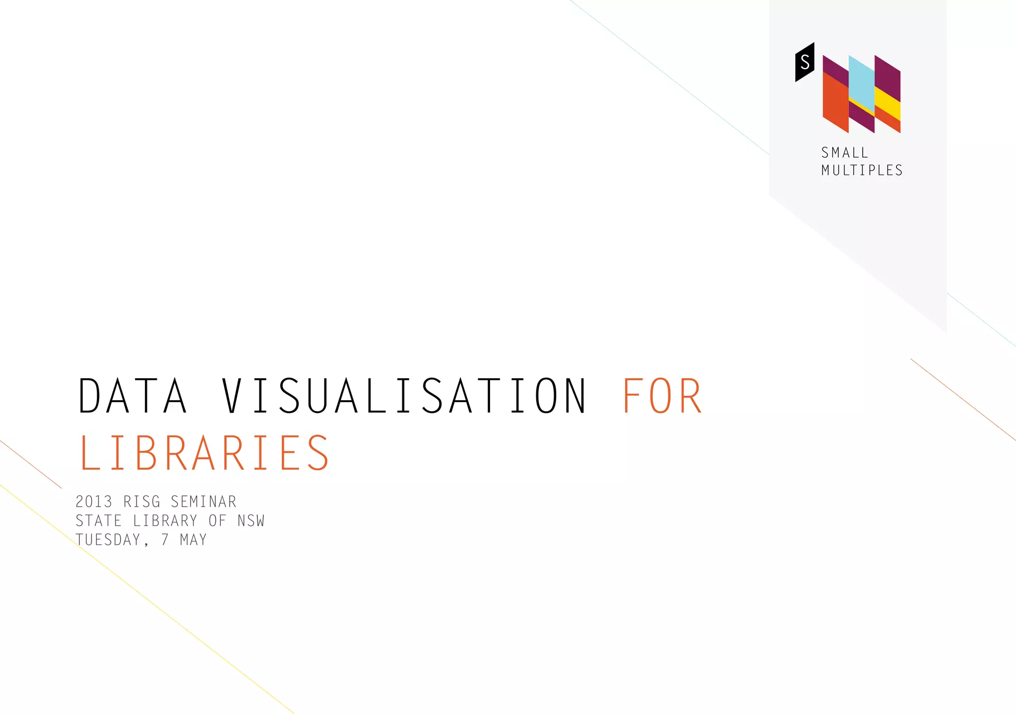 Data Visualisation for Libraries | PPT
