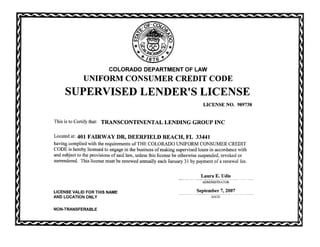 State Licenses | PDF