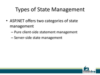 State management in ASP.net