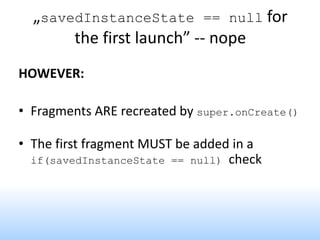 State management in android applications | PDF