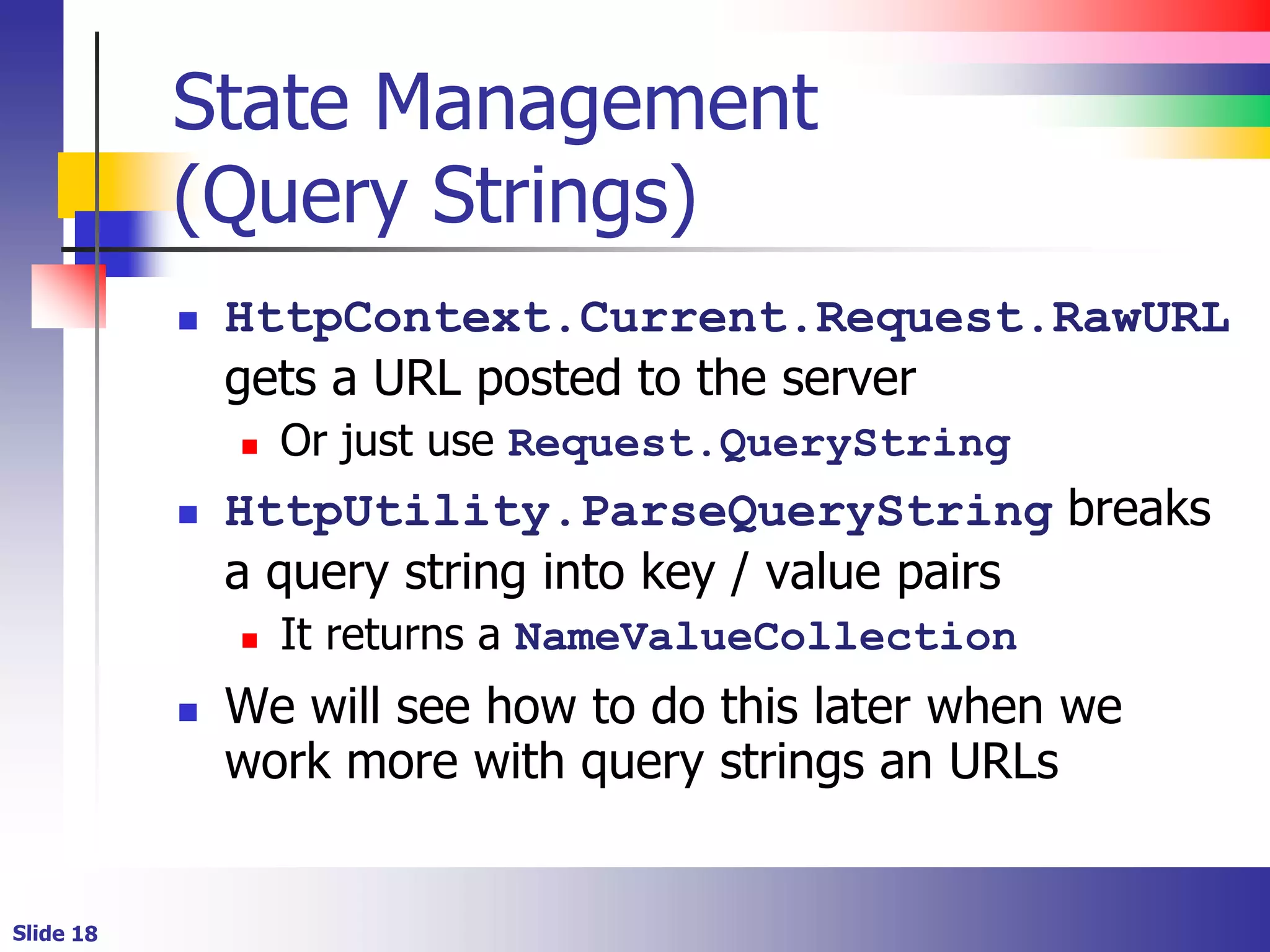 Statemanagement In Asp Net Ppt