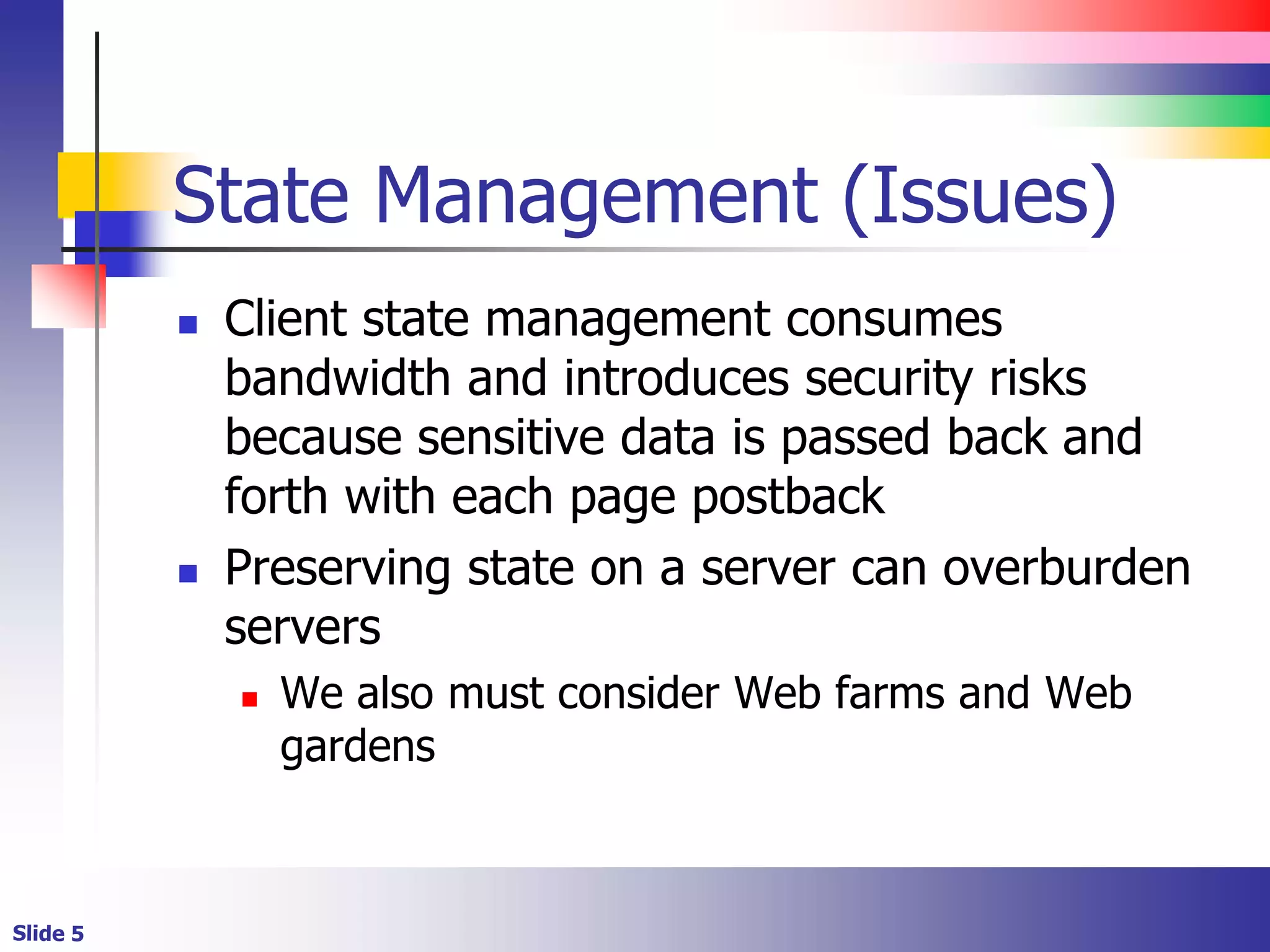 Statemanagement In Asp Net Ppt