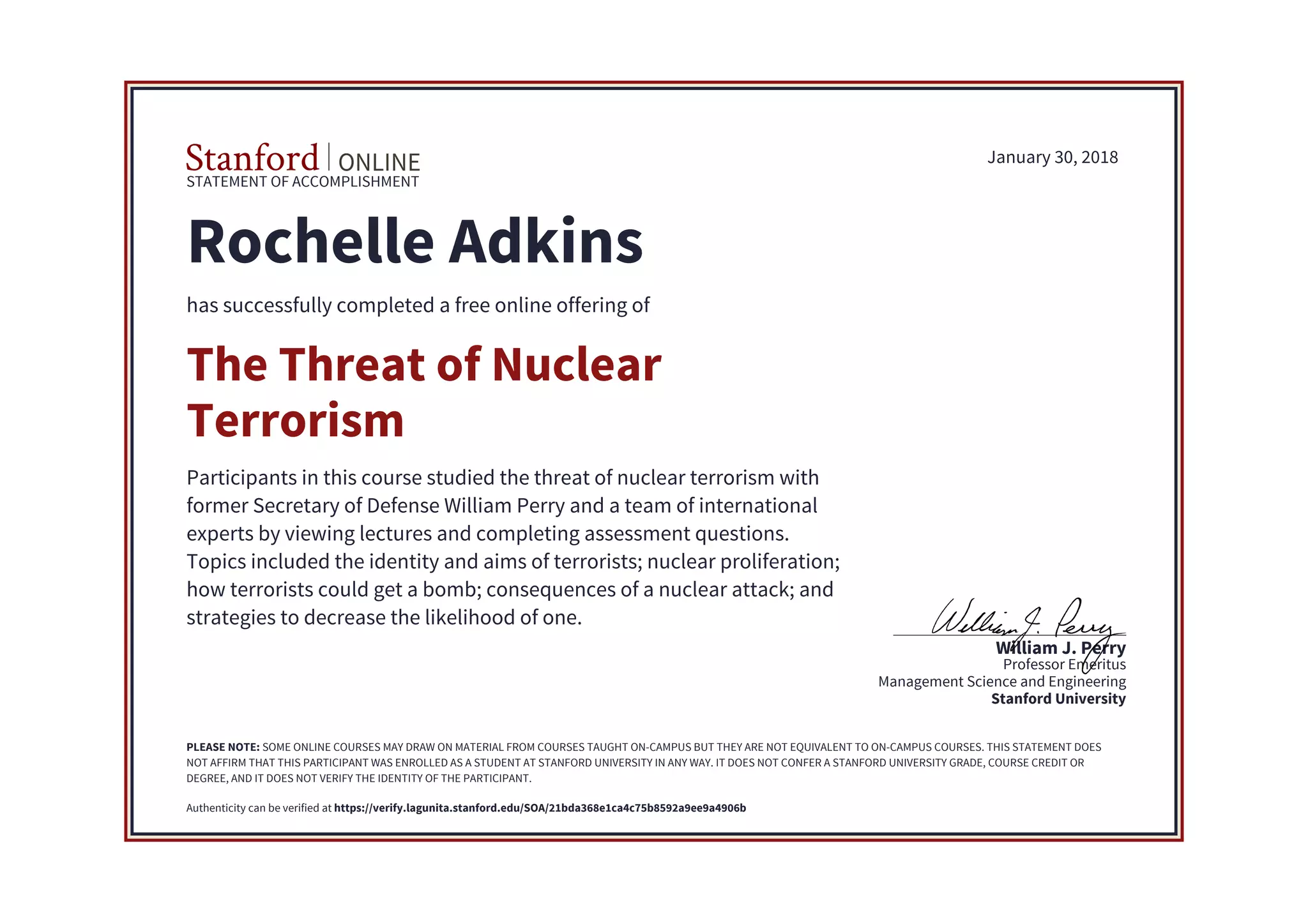 The Threat of Nuclear Terrorism | PPT