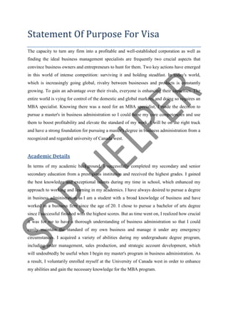 Best Statement Of Purpose Samples Online | PDF