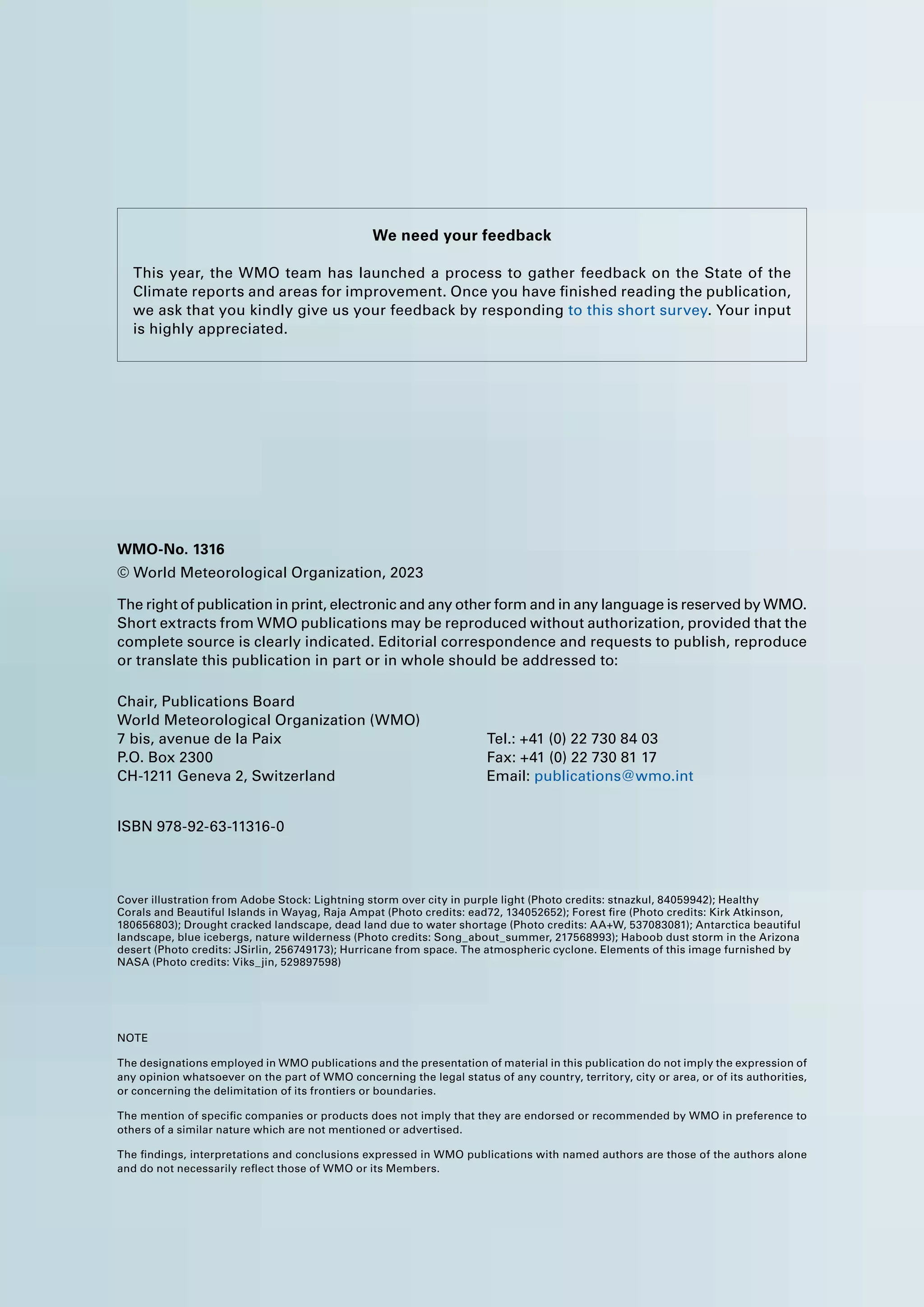 WMO: State of Global Climate 2022 | PDF