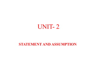 STATEMENT& ASSUMPTIONS.pptx