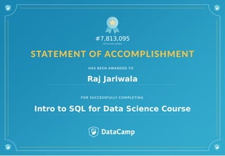 Intro to SQL for Data Science | PPT