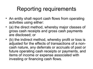 Statement of cashflows ias 7 | PPT