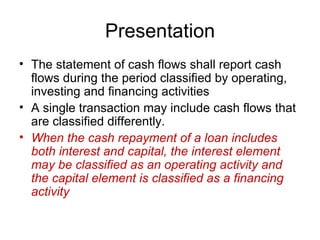 Statement of cashflows ias 7 | PPT