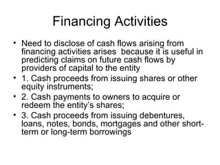 Statement of cashflows ias 7 | PPT