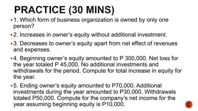 Statement of Changes in Equity (SCE).pptx | Stocks and Bonds | Personal ...