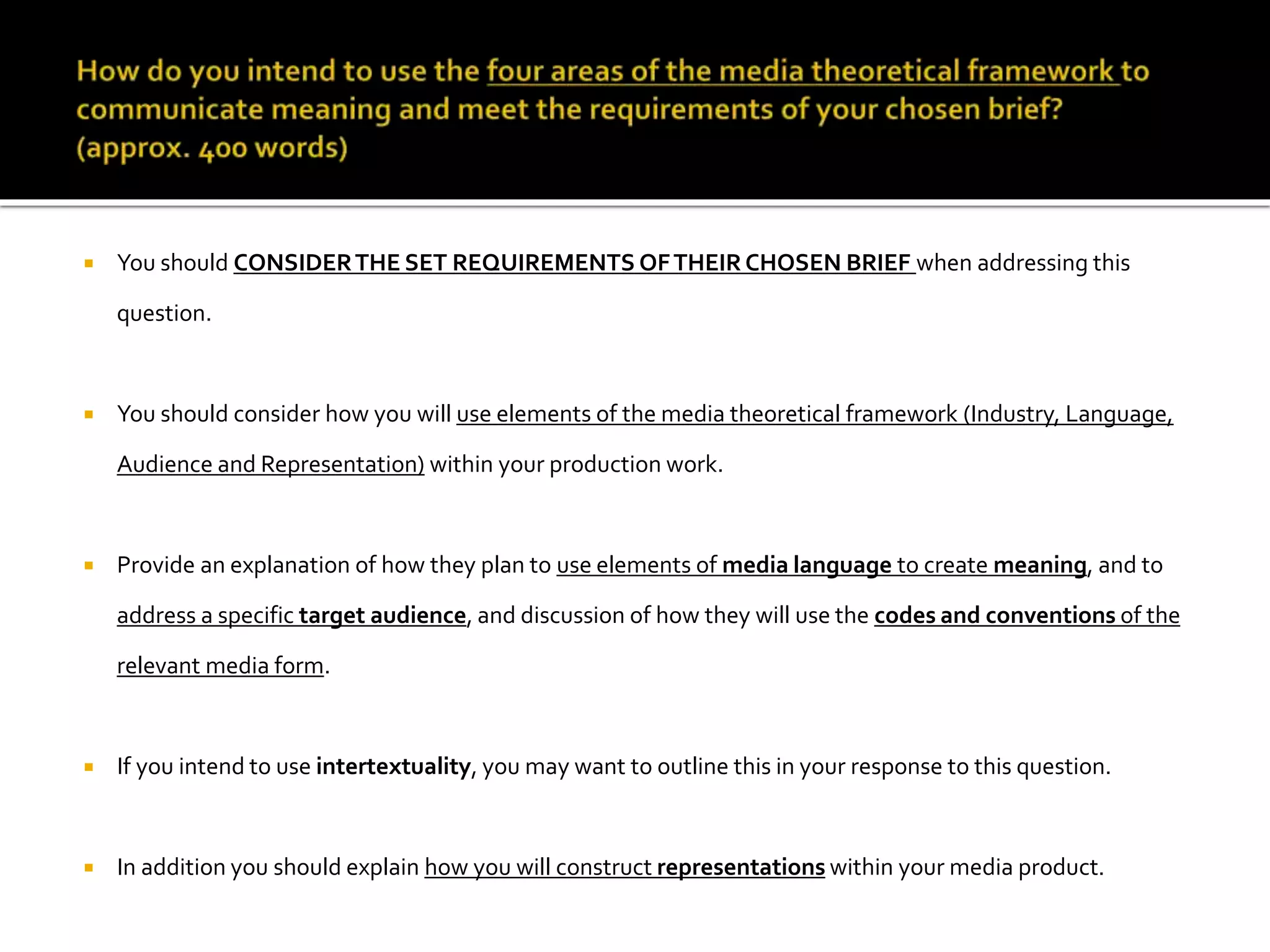 Statement of intent | PPTX