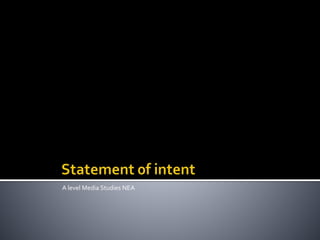 Statement of intent | PPTX