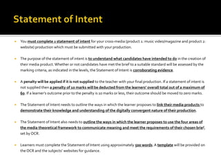 Statement of intent | PPTX