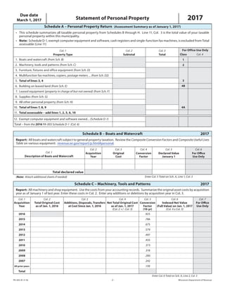 Statement Of Personal Property | PDF | Personal Taxes | Personal Finance