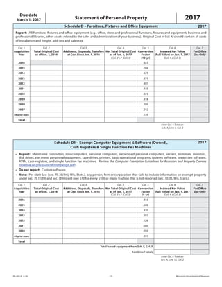 Statement Of Personal Property | PDF | Personal Taxes | Personal Finance
