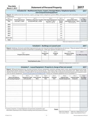 Statement Of Personal Property | PDF | Personal Taxes | Personal Finance