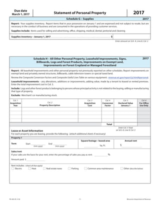 Statement Of Personal Property | PDF | Personal Taxes | Personal Finance