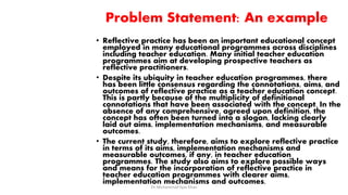 Statement of problem | PPTX | Education