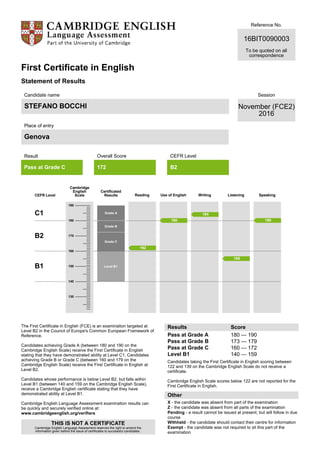 FCE - University of Cambridge | PDF